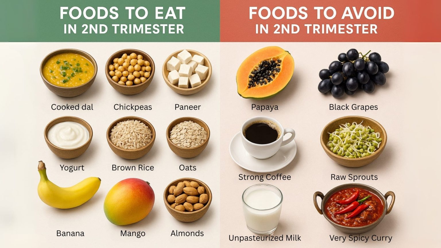 Diet Plan for 2nd Trimester of Pregnancy | MoTo Nutrition